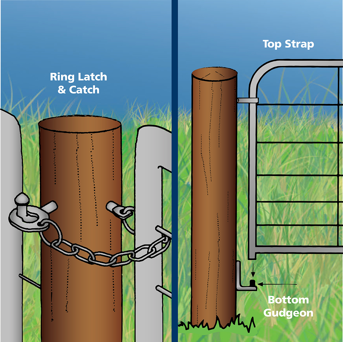 Gates & Fittings: FG15 Ring Latch