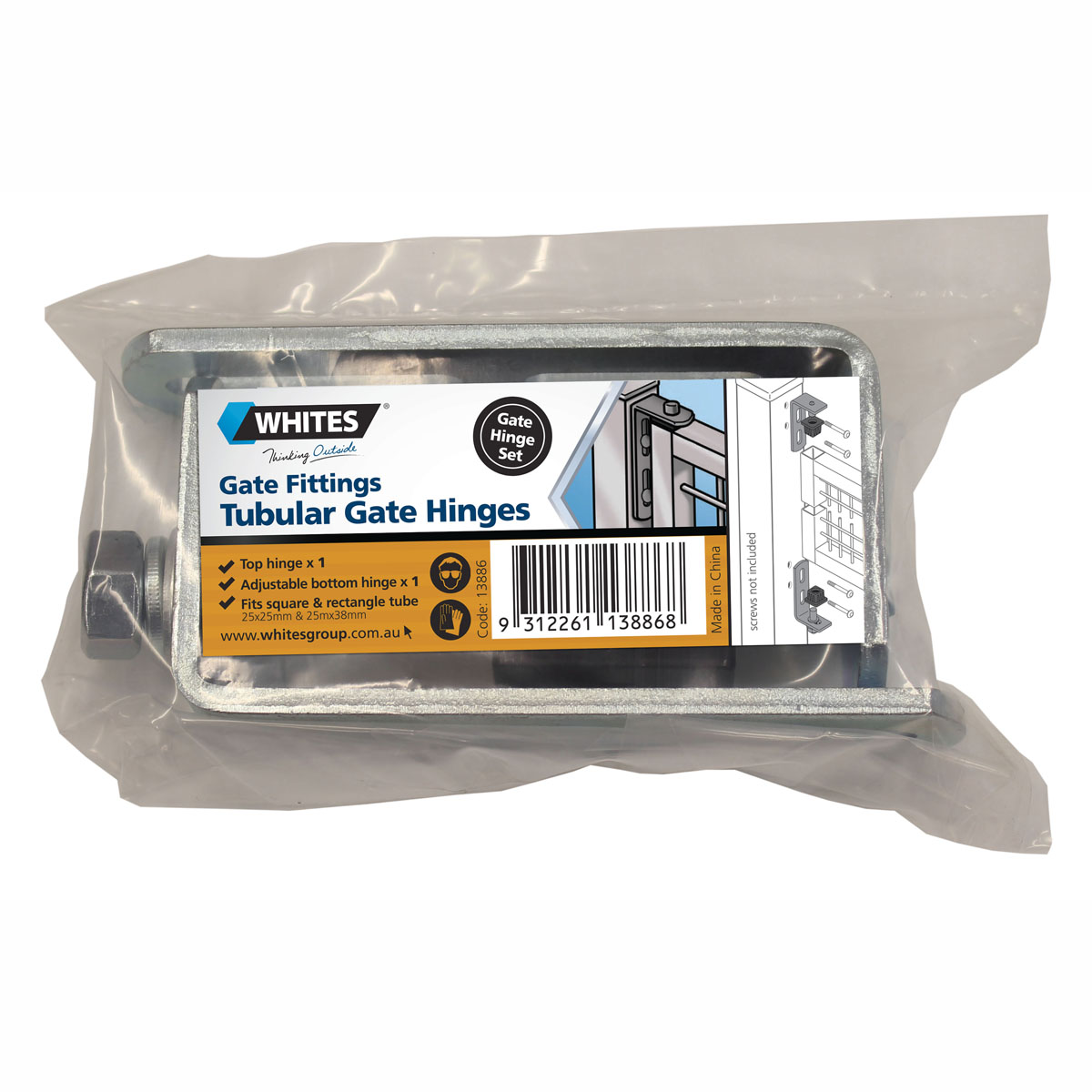 Gates & Fittings: Tubular Gate Hinges