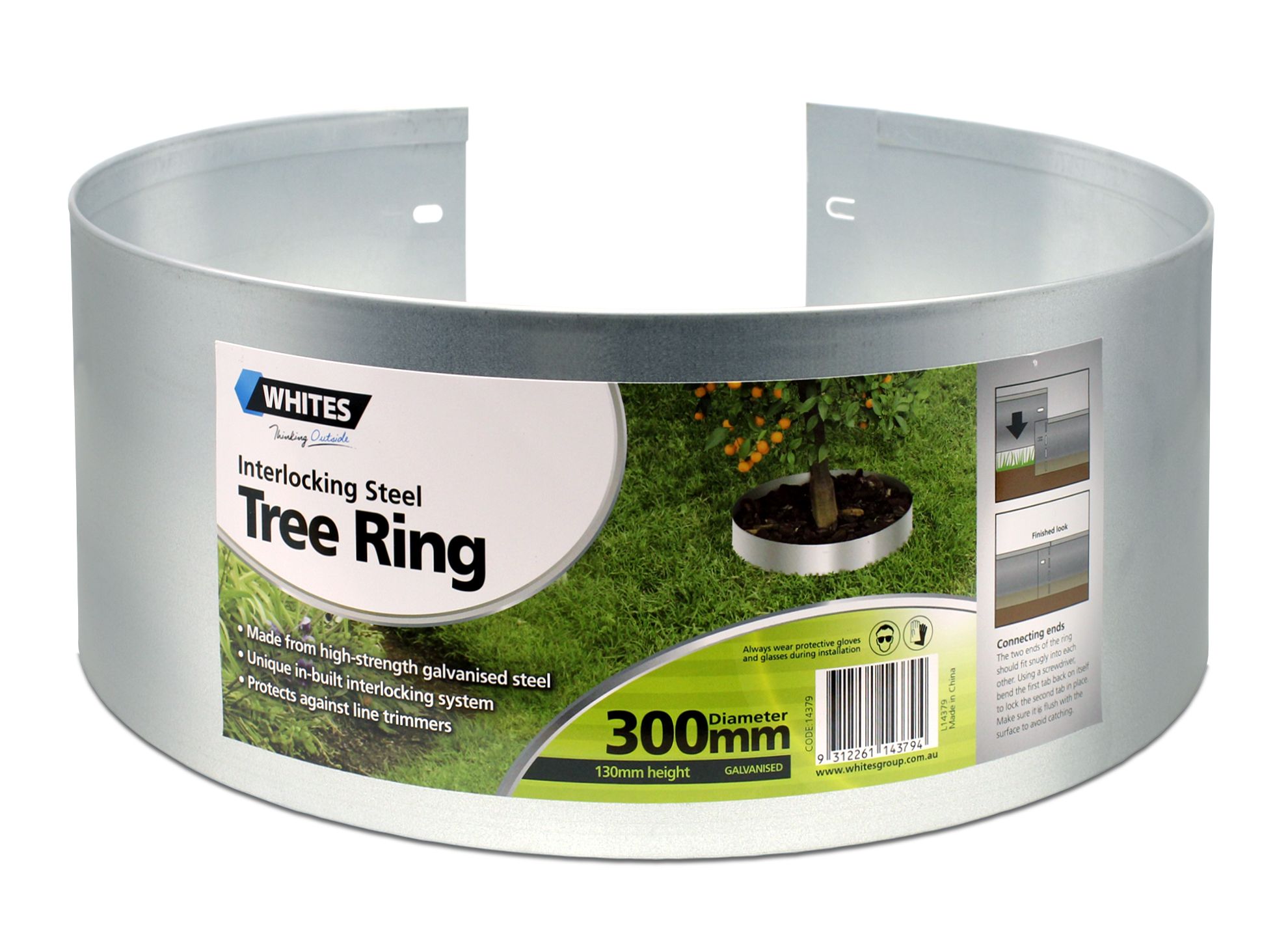 Edging Panels: Interlocking Steel Tree Ring