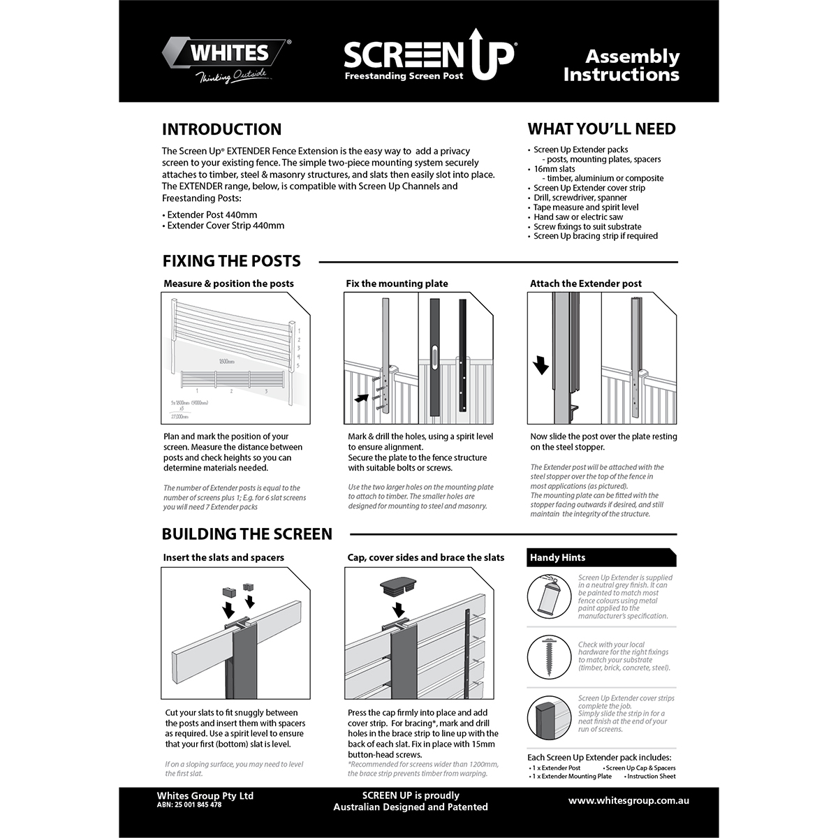 Screen Up Fence Extender: Screen Up Extender Fence Extension