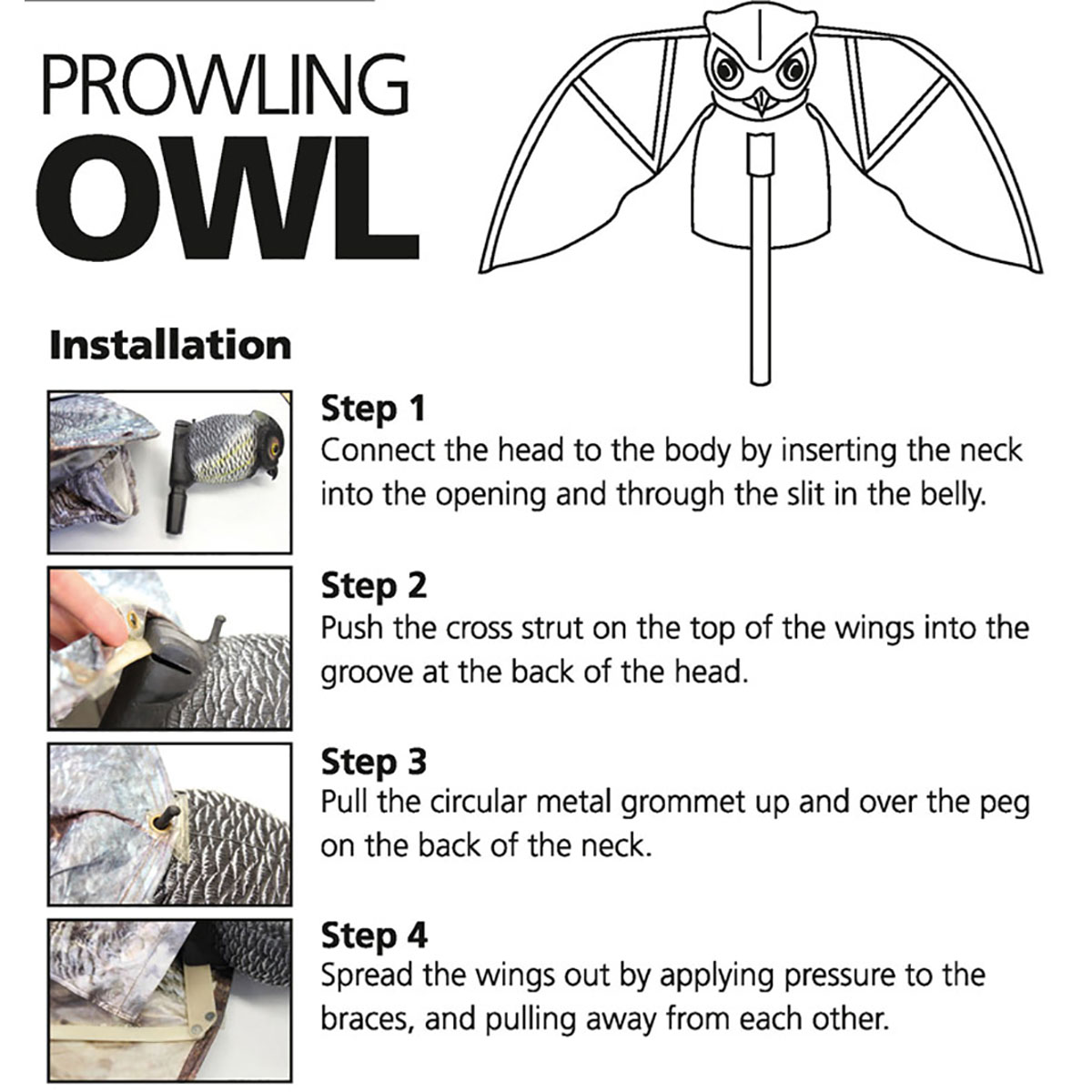 Pest Deterrents: Prowling Owl
