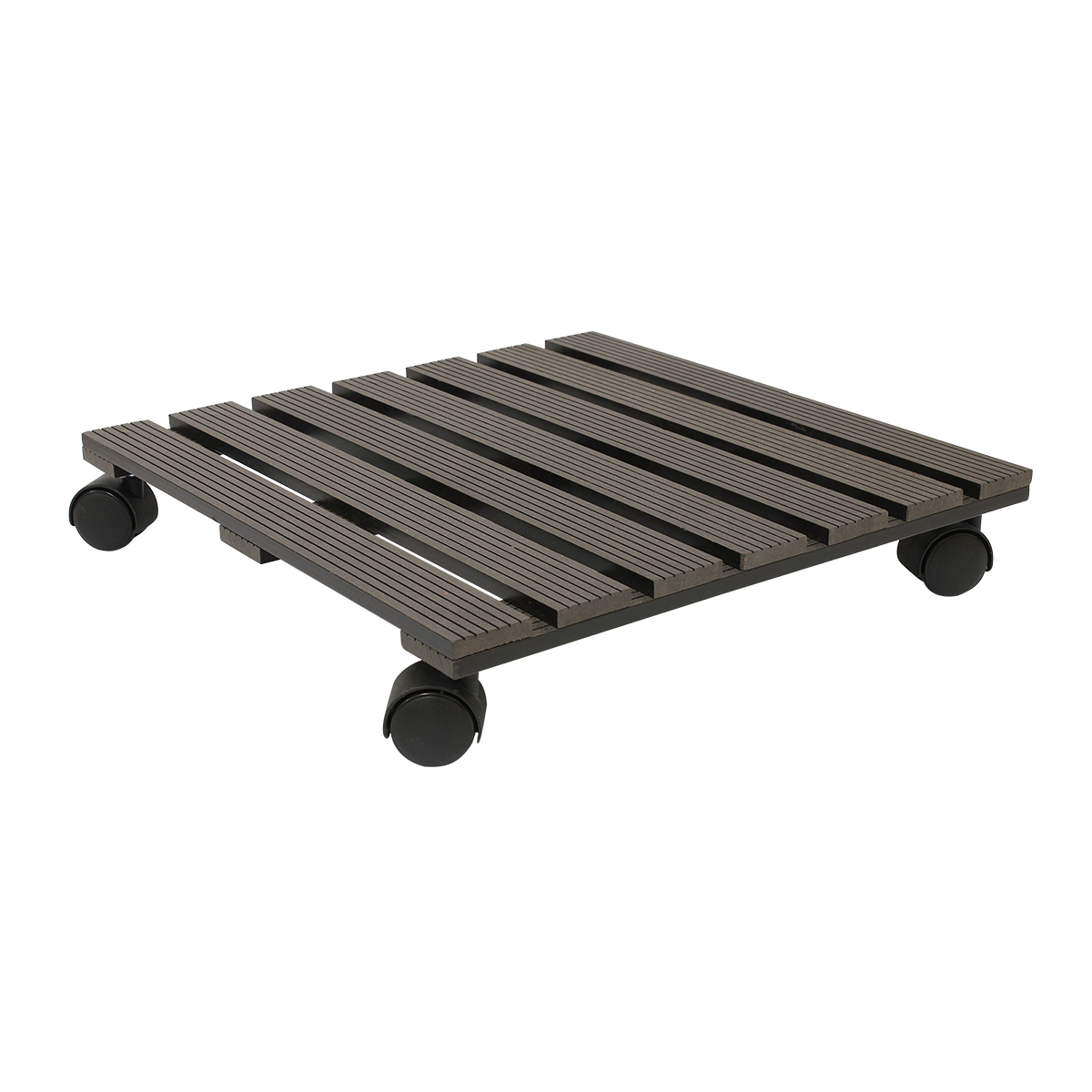 Plant Stands: Wood-Poly Composite Square Pot Trolleys