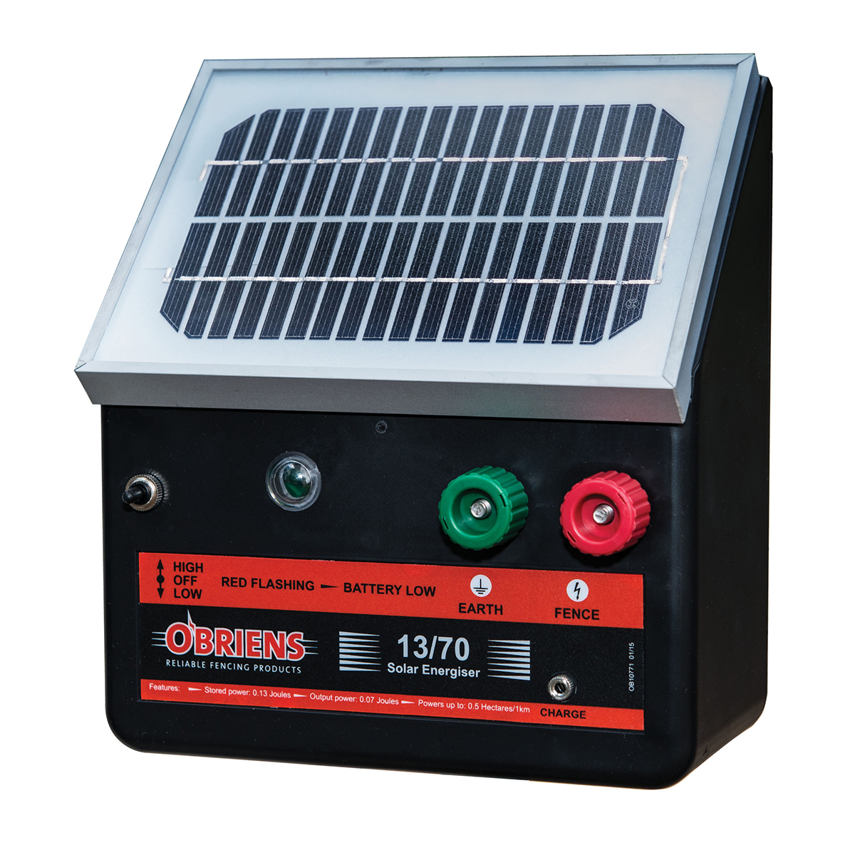 O'Briens Electric Fencing: Solar Energiser 13/70